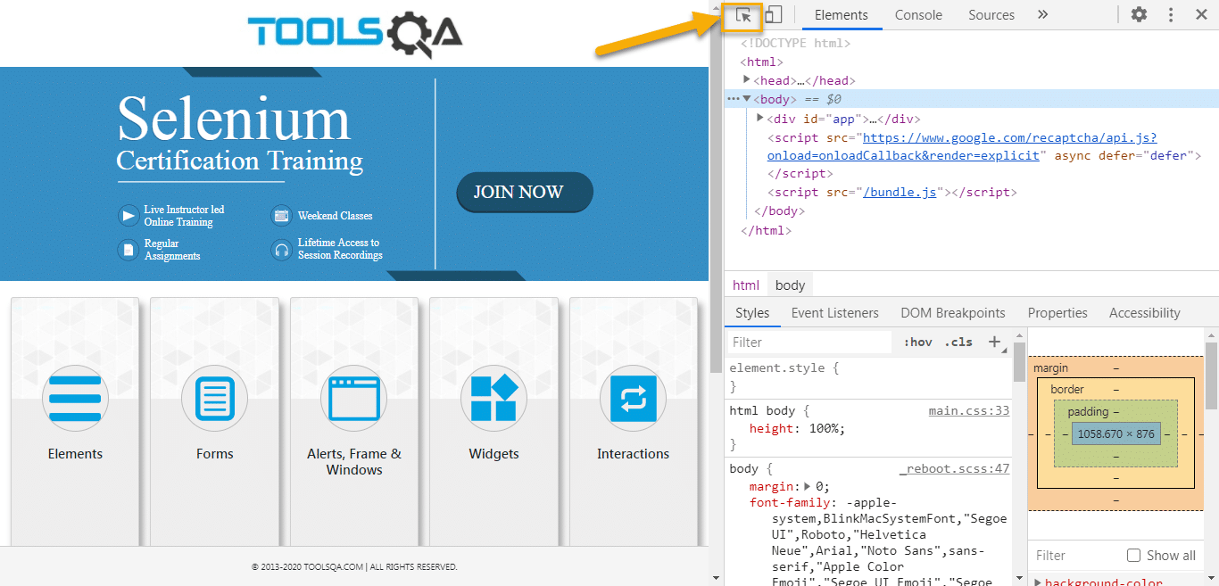 How To Inspect Elements In Chrome Firefox And Ie Using Web Inspector